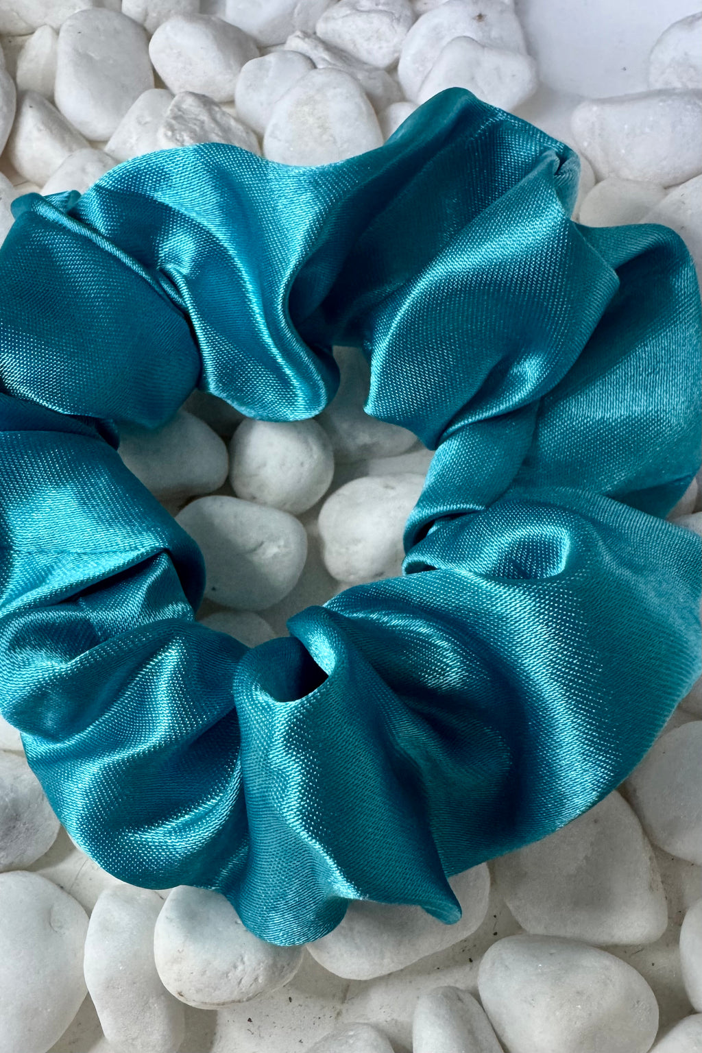 Aqua Hair Scrunchie – Sage Collective