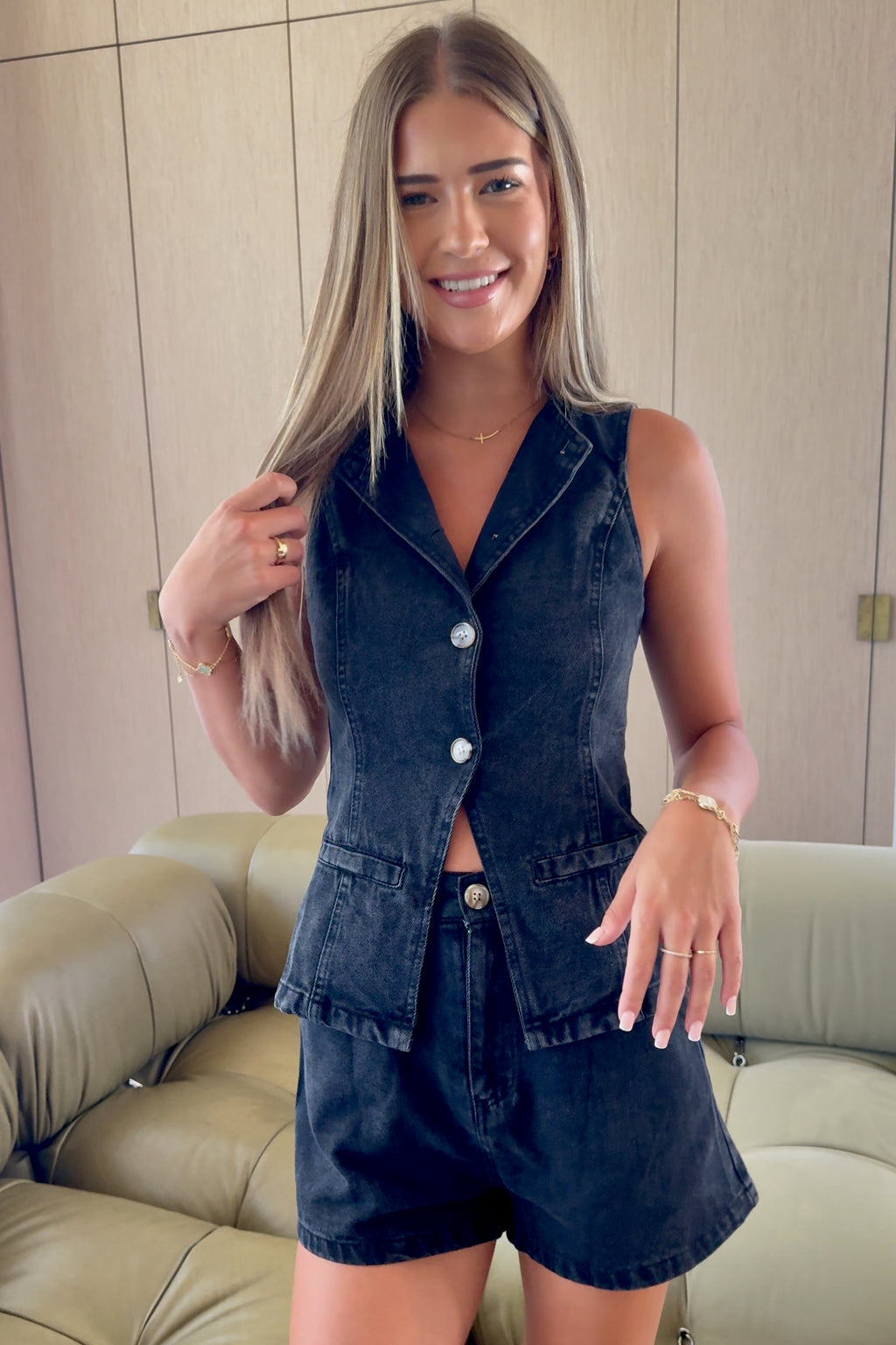 Black Denim Set - By Frankie – Sage Collective